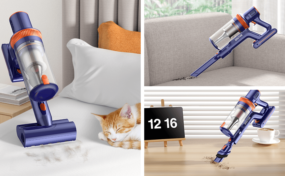 【口コミ評判】BuTure コードレス掃除機 ‎VC40は33000pa！バッテリー長持ち